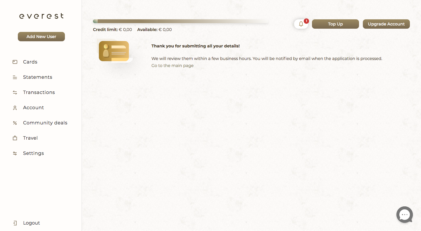 2. How to upgrade your account and benefit from all Everest advantages ...