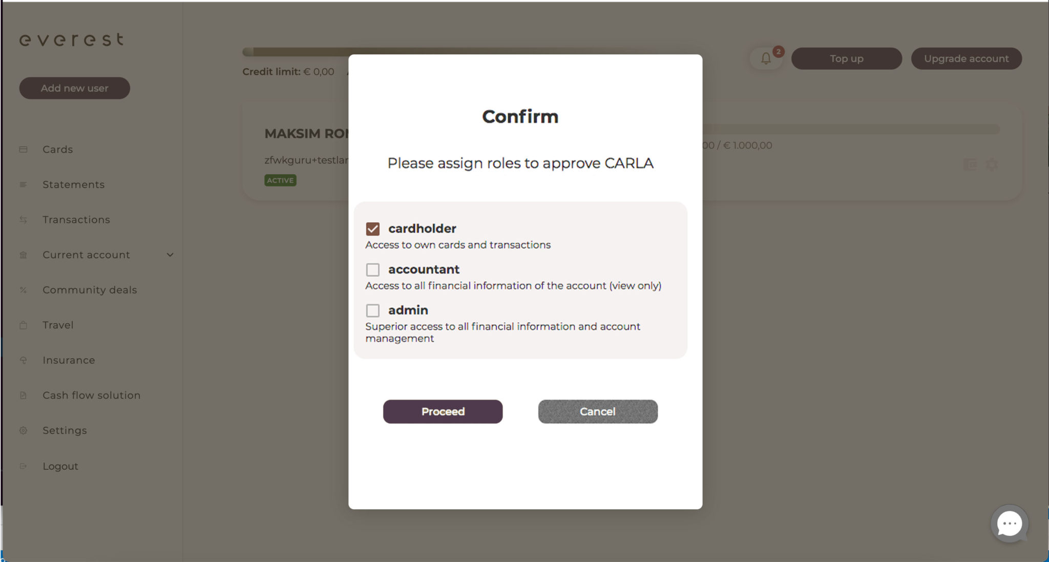 7. How to invite a new user on Everest and order the card – Everestcard